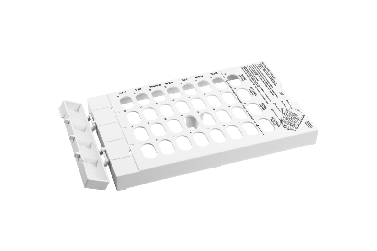 Ezy Dose® 32-Day Calender View Tray