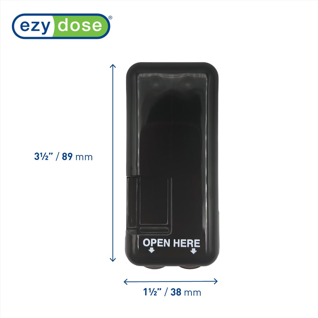 EZY DOSE Pill Cutter and Splitter with Dispenser, Safely Cuts Large, S